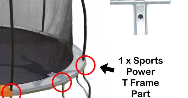 33mm Sports Power Trampoline Part T Section Frame Part No.3